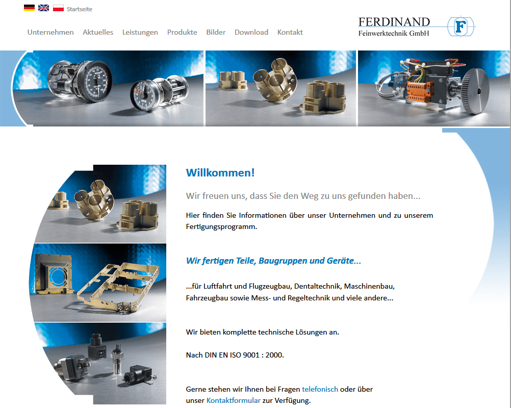 Zeitleiste - Ferdinand Feinwerktechnik GmbH
